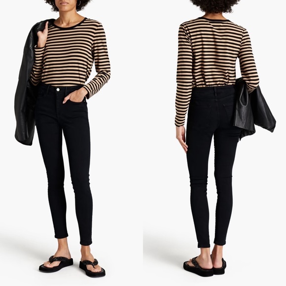 Frame Denim | Jeans | Frame Le One Skinny Jeans Black | Poshmark